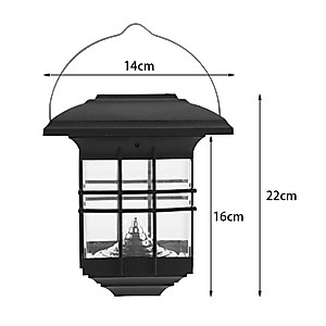 Landscape LED Light, Solar Power Hanging Cylinder Lanterns LED Landscape Path Outdoor Decorative Chandelier Light Waterproof Warm White LED Light for Home Garden Path Courtyard