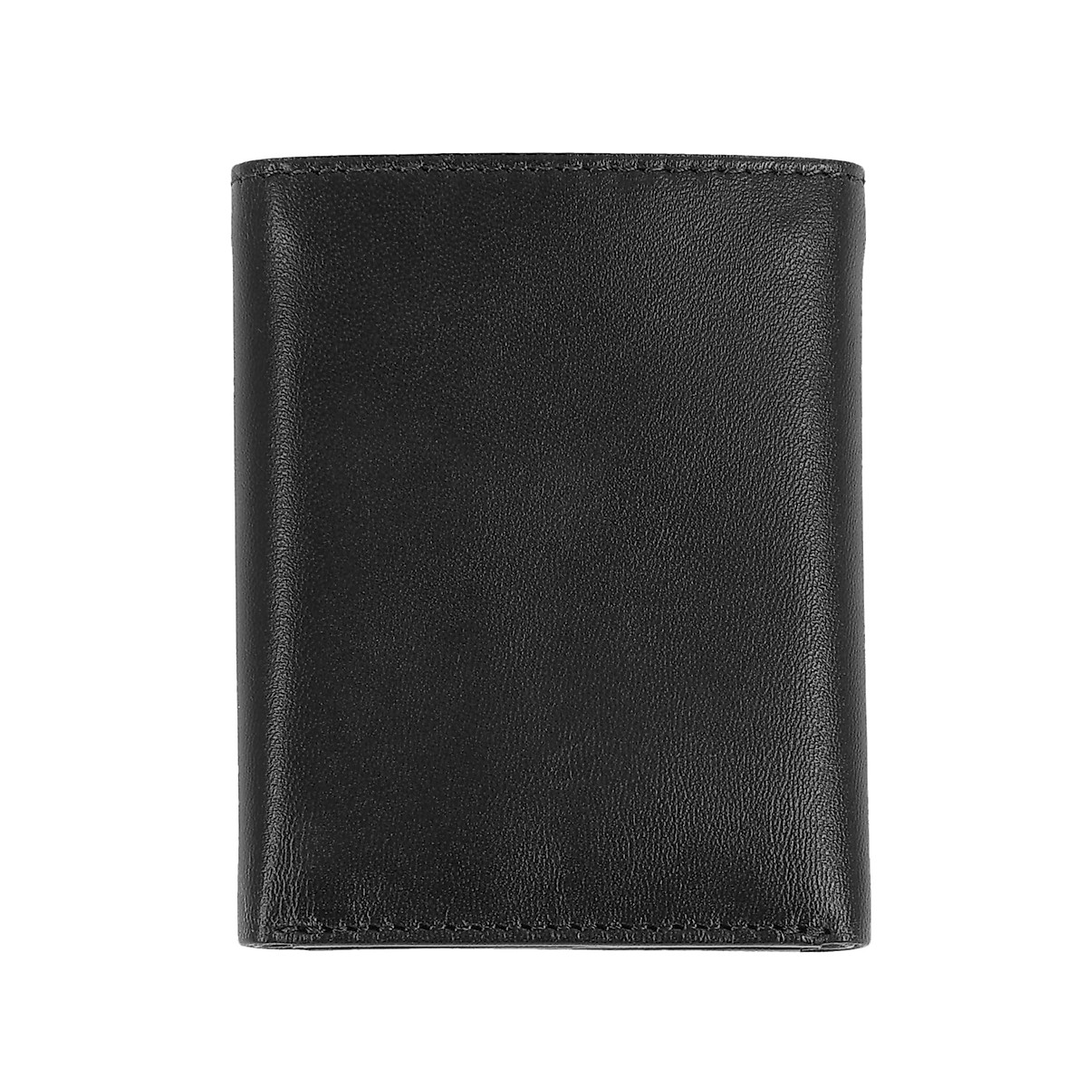 Steve Madden mens Rfid Trifold Wallet With Id Window, Black, One Size
