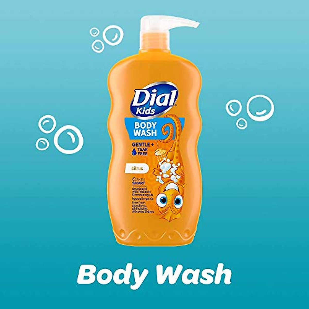 Dial Kids Body Wash, Citrus, 24 fl oz (Pack of 4)