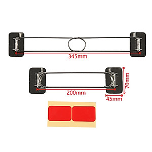 Okiyakusama RV Shower Corner Storage Bar Stainless Steel Rod Easy Installation Black Bathroom Shower Accessory for RV Travel Trailer