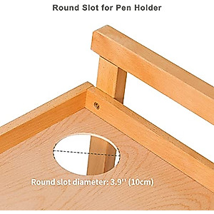 MEEDEN Art Cart Storage Organizer, 3-Tier Rolling Utility Studio Taboret with Caster Wheels, Multifunctional Storage Trolley Shelving Unit on Wheels, Solid Beechwood Art Supplies Studio Cart Classroom