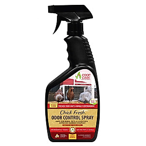 Coop Care Chick Fresh - Odor Control Spray for Backyard Chickens. Eliminator of Chicken Coop & Brooders Odor & Ammonia! 24 oz Poultry Spray Bottle Poultry Supplies from