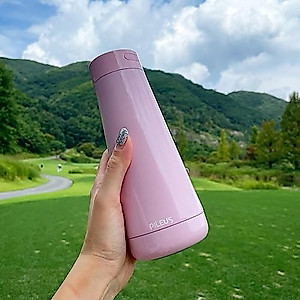 PILEUS INSULATED THERMOS WATER BOTTLE 12oz-14H Hot & 58H Cold, 7Layer Insulated Cap, Double Wall Insulation Vacuum Structure, Medical Grade StainlessSteel304(18/8) BPA-Free Tritan, Food Grade Silicone