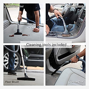 VacuMaid GV50BPRO Professional Wall Mounted Garage and Car Vacuum with 50 ft. Hose and Tools