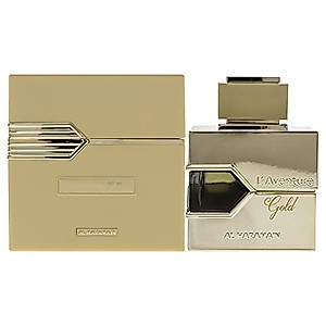 Al Haramain L'Aventure Gold - Arabian Perfume for Women - Long Lasting Perfume for Women - Floral Woody Fragrances - Eau de Parfum for Women - 3.4 oz
