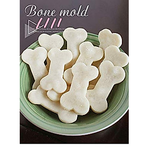 6 Pieces Dog Bone Cookie Cutters, Bone Shape Cookie Cutters set Stainless Steel Biscuit Mold for Dog Cat Homemade Treats 5", 4.5", 3.5", 3.25", 2.15"