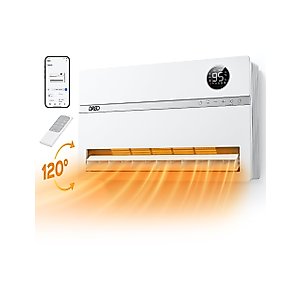Dreo Smart Wall Heater, Electric Space Heater for Bedroom 1500W, 120° Vertical Oscillation, Adjustable Thermostat, Remote Control, 24H Timer, Easy-Mount Heater for Indoor Use, Works with Alexa, WH719S