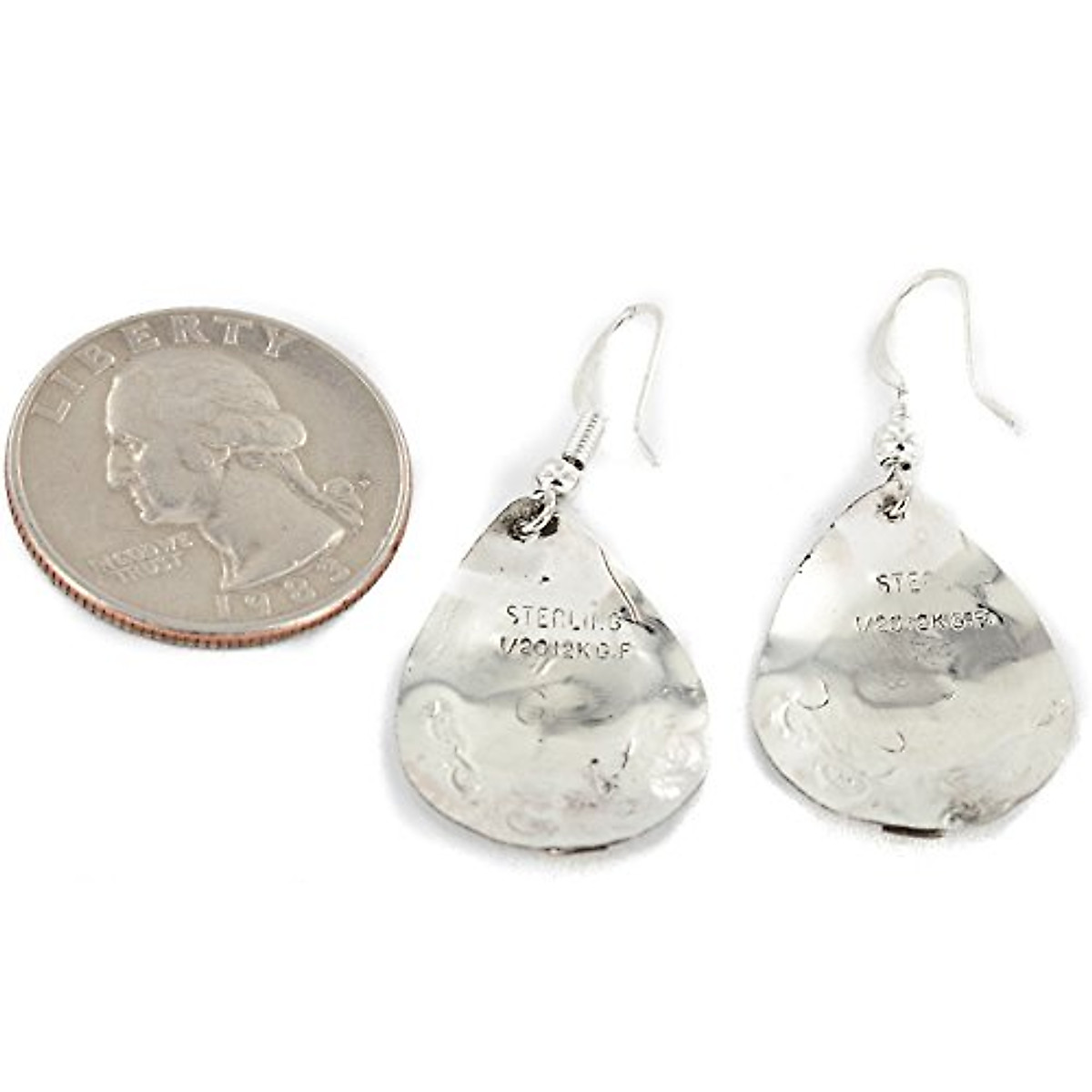 12kt Gold Filled and .925 Sterling Silver Kokopelli Handmade Certified Authentic Navajo Dangle Native American Earrings