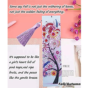 Diamond Bookmarks for Christmas: Four Seasons Trees Bookmarks and 3 Mandala Diamond Art Bookmarks