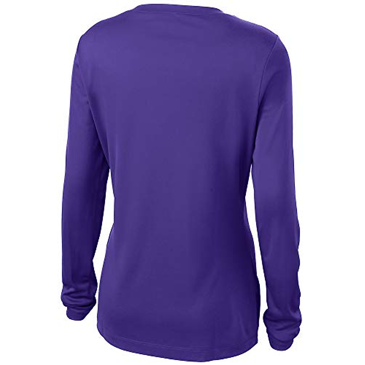 Joe's USA Ladies Long Sleeve Moisture Wicking Athletic Shirt (Purple - Medium)