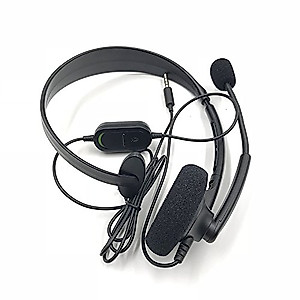 Replacement Black Wired Chat Chatting Gamer Headset Headphone with Mic Microphone for Xbox One Slim Xbox One S