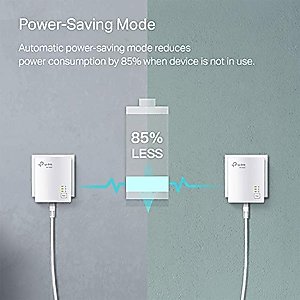 TP-Link Powerline Ethernet Adapter Starter Kit - AV1000 Gigabit Port, Plug&Play, Ethernet Over Power, Nano Size, Ideal for Smart TV, Online Gaming, Wired Connection Only (TL-PA7017 KIT)