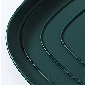 WskLinft Pan Lid Holder Organize Save Space Fork Spatula Rack Pan Cover Shelf for Dining Room Green