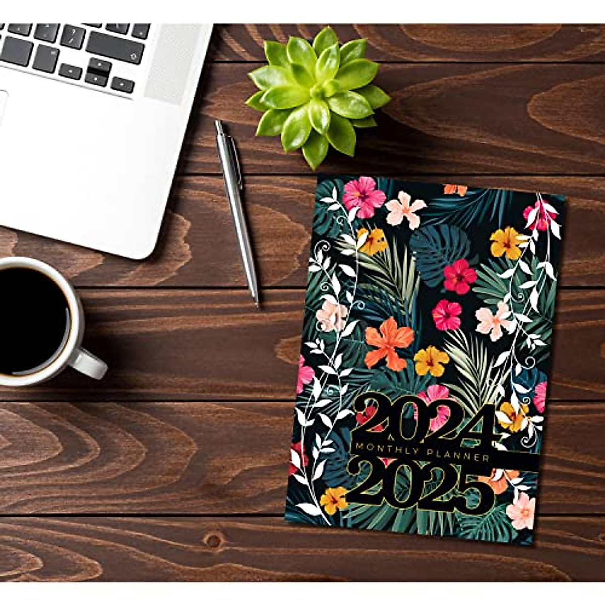 2024-2025 Monthly Planner, 7"x10", 100lb Cover, Spiral Bound, 2 Year Calendar Great For Organization & Scheduling