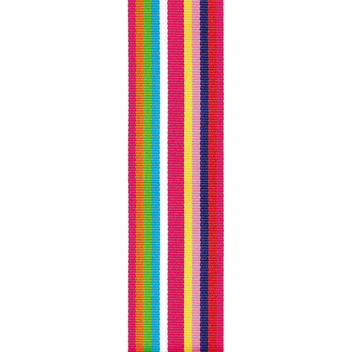 Offray Roman Stripe Craft Ribbon, 1 1/2-Inch x 9-Feet, Cotton Candy