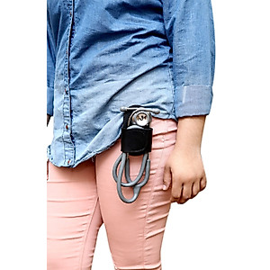 Genuine Leather Black Stethoscope Holder for Nurses and Doctors