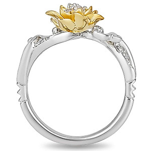 Moissanite engagement rings for women 10K 14k 18K gold 6 Style flower Wedding bands Platinum Plated Silver moissanite rings -1344