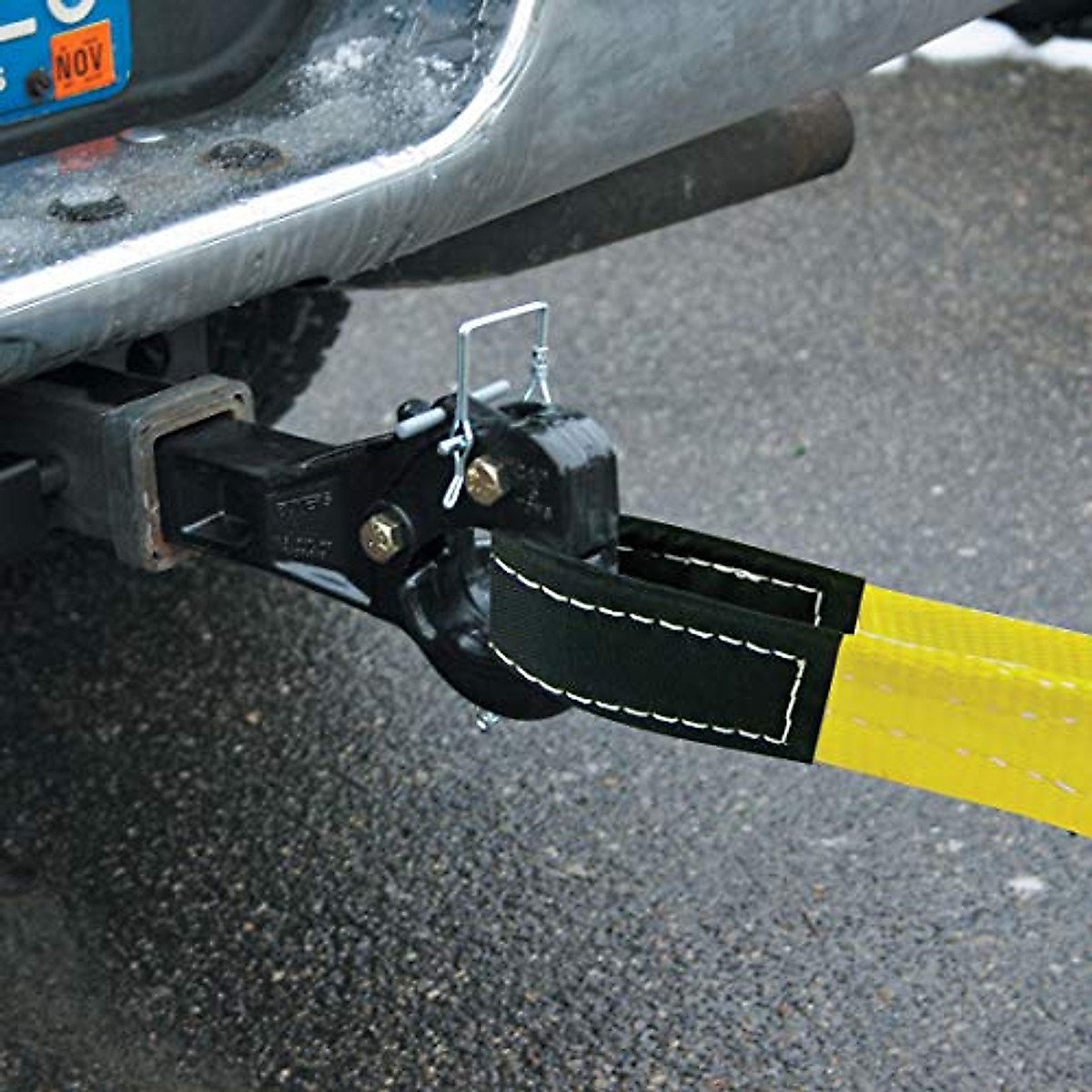 VULCAN Tow Strap with Reinforced Eyes - Heavy Duty - 4 Inch x 30 Foot - 2 Pack - 10,000 Pound Towing Capacity