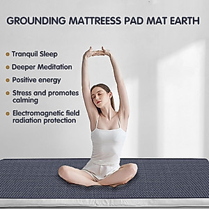 WAUZOBLE Grounding Mat kit, Breathable Grounding Pad, Grounding Mattress with Grounding Wire, Improving Sleep and Relieving Stress for Better Work(54 * 78inch)