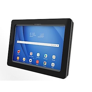 TABcare Anti-Theft Acrylic VESA Enclosure for Galaxy TAB A8 10.5" with Free Wall Mount Kit & 90-Degree Angle USB C Charge Cable (TAB A8 10.5, Black)