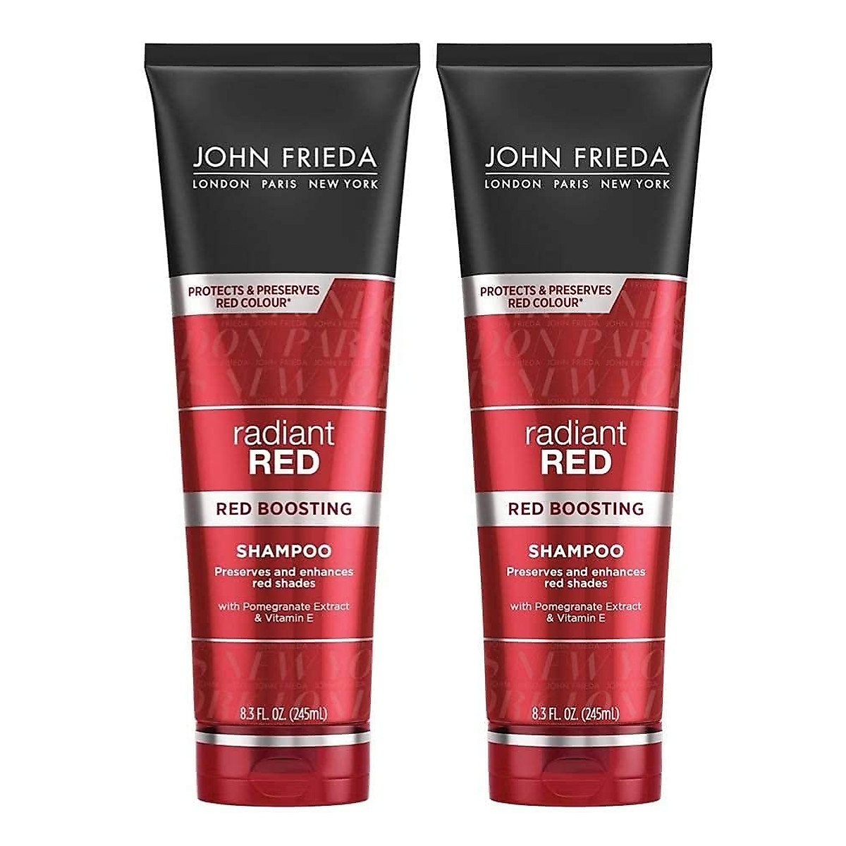 John Frieda Radiant Red, Colour Protecting Shampoo, 8.3 Fl Oz (Pack of 2)