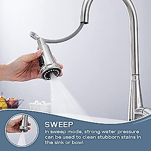 ARRISEA Touchless Kitchen Faucet with Pull Down Sprayer Motion Sensor Smart Activated Hands-Free Kitchen Sink Faucet Brushed Nickel