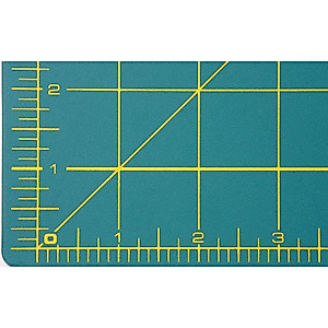 OLFA 18" x 24" Self Healing Rotary Cutting Mat (RM-SG) - Double Sided 18x24 Inch Cutting Mat with Grid for Quilting, Sewing, Fabric, & Crafts, Designed for Use with Rotary Cutters (Green)