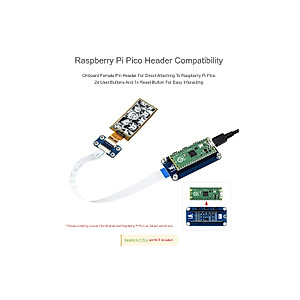 Waveshare 2.13inch Flexible E-Paper E-Ink Display Module for Raspberry Pi Pico 212×104 Pixels Black/White SPI Interface