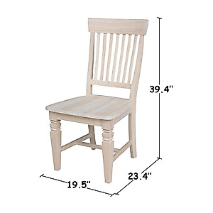 International Concepts Tall Java Chair, Unfinished