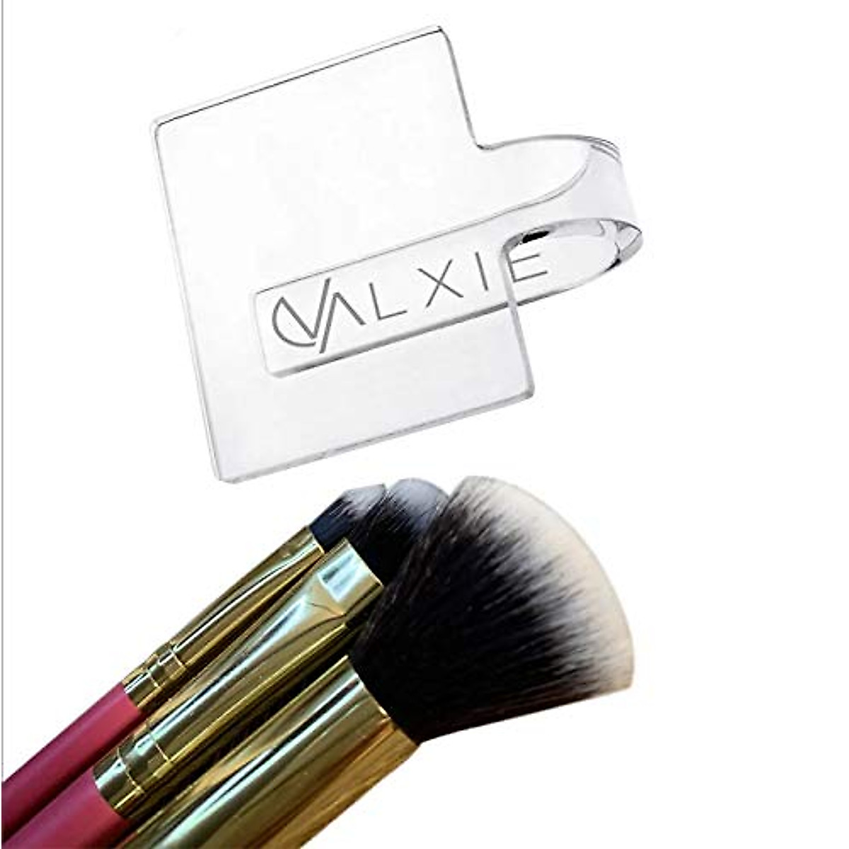 Makeup Hand Held Palette (Clear)Valxie Makeup Hand Held Palette - Clear Mixing, Blending, Applicator Tool for Professional Artists and Personal Use-100% Skin Safe Acrylic Plastic-Lightweight, Reusable