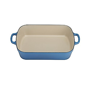 Le Creuset Enameled Cast Iron Signature Rectangular Roaster, 5.25 qt. (11.7" x 16.8") , Marseille