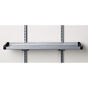 Rubbermaid FastTrack Rail Large Shelf Organization System, Holds up to 50 Pounds, Ideal for Cleaning Products, Garden Supplies, Laundry Products