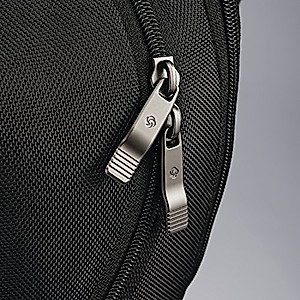 Samsonite Kombi Business Backpack, Black/Brown, 16.25 x 10.5 x 5-Inch