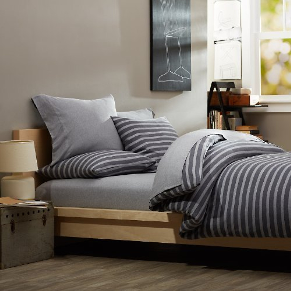 Crescent Bedding Twin XL Micro Fiber Light Grey 3 PC Sheet Set - Soft and Comfy - Twin Extra Long, Deep Pocket, Great for Dorm Room, Hospital and Split King Dual Adjustable Beds (TXL, Light Grey)