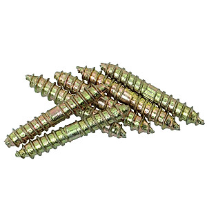 TAODAN 20pcs Dowel Screw Double Ended Wood Woodworking Furniture Connecting Fixing Dowel Screws M6x40mm