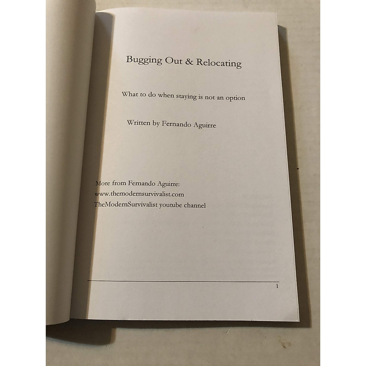 Bugging Out and Relocating: When Staying Put is not an Option