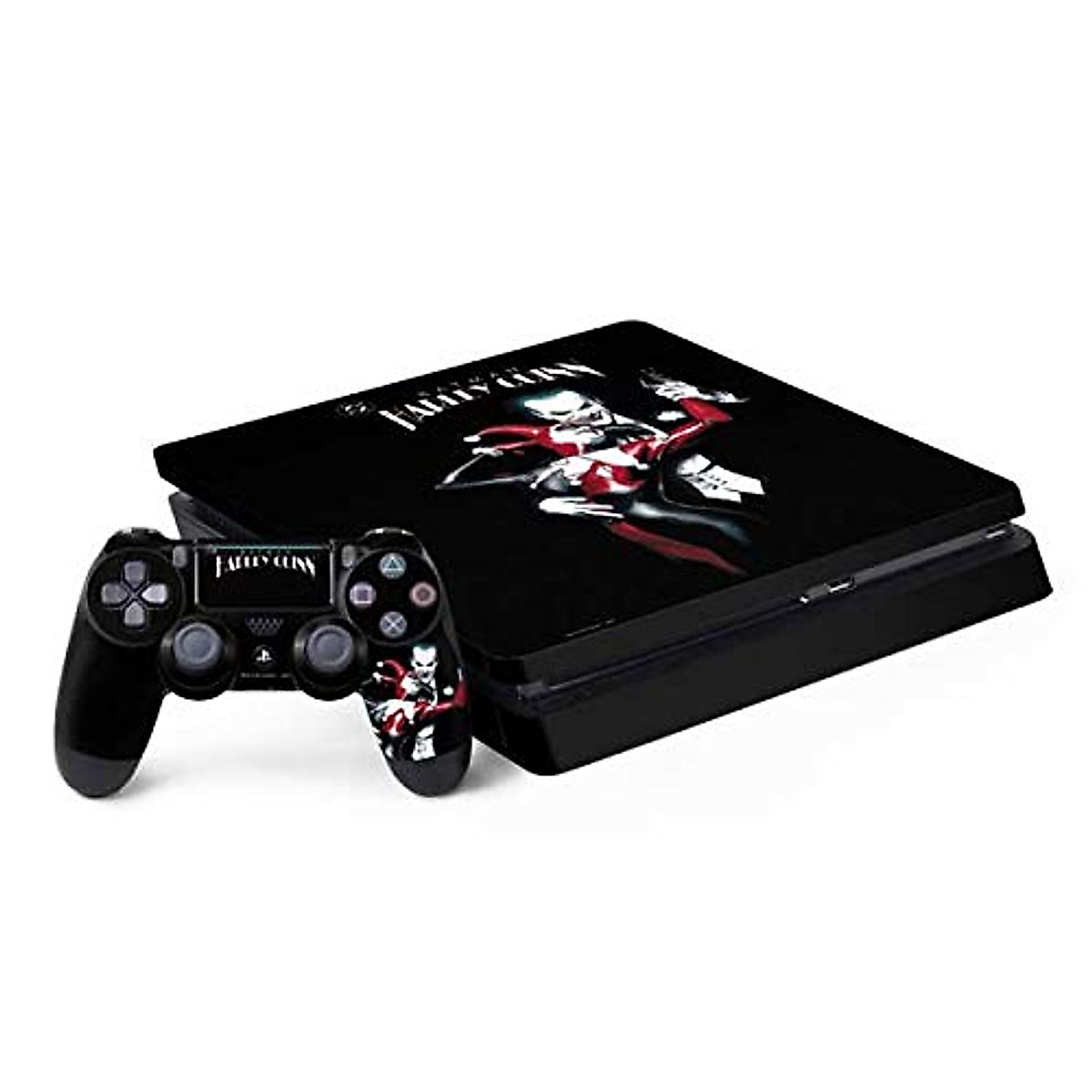 Skinit Decal Gaming Skin Compatible with PS4 Slim Bundle - Officially Licensed Warner Bros Harley Quinn and The Joker Design