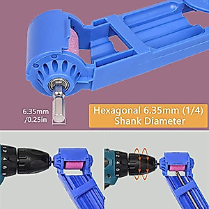 Joyangy 2Pcs Drill Bit Sharpener Diamond Drill Sharpening Bits Tool for Iron Drill Polishing Drill Grinder Grinding Tool Set with 4 Millstone Portable Hand Tool