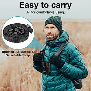 DRANBOL 12X25 Mini Pocket Binoculars for Adults Kids, Small Compact Binoculars for Bird Watching, Opera Concert