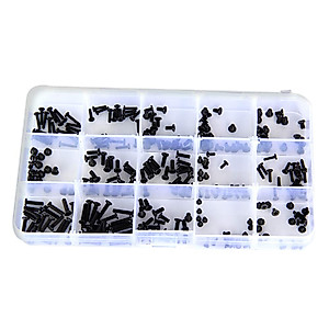 Screw 300Pcs Universal Laptop PC Computer Steel Screws Set Repair Kit with Storage Box