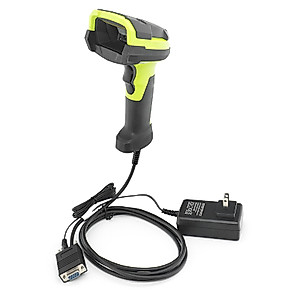 CARPSDZY DS3678 RS232 Serial Cable with 12V Power Supply for Zebra DS3608 DS3678 LI3608 LI3678 Handheld Barcode Scanner, RJ-45 Interface to DB9 Female Connector, 6.5FT(2M) Straight, 9 Pin, 12V
