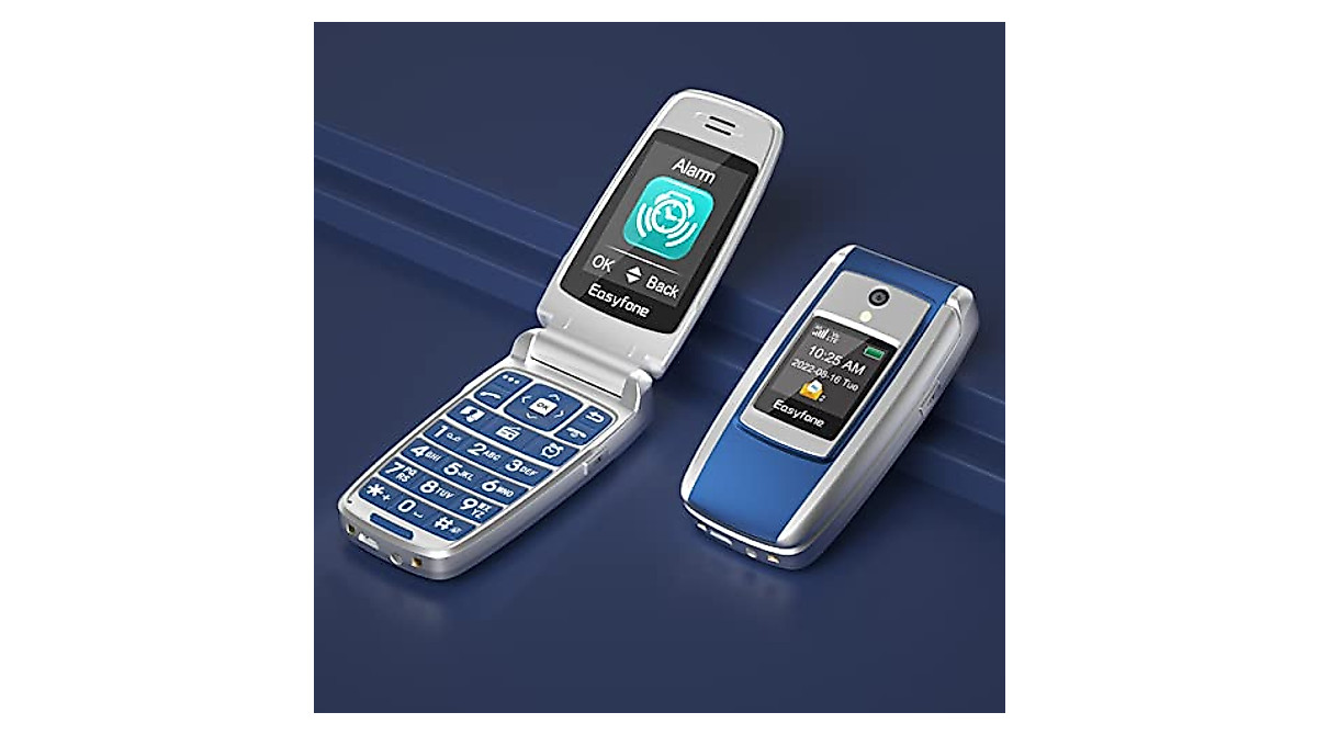 Easyfone T300 4G Flip Phone for Seniors | Big Buttons