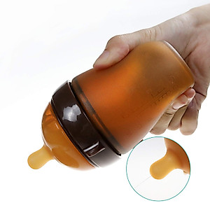 BumbleBee Silicone Baby Bottle Baby Feeding and Drinking Bottle Set 6oz+10oz with Water Cap(180ml+300ml)