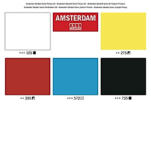 Amsterdam Standard Series acrylics primary set 5x 120 ml