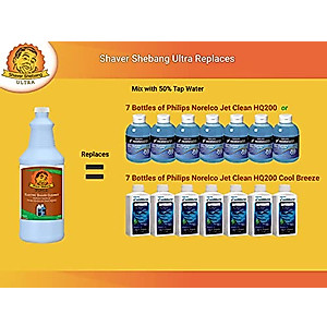 Shaver Shebang replacement for 7 Philips Jet Clean bottles