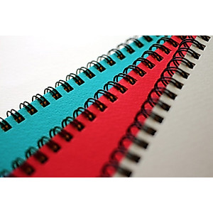 PAPERIAN Brilliant Weekly Scheduler - Wirebound Undated Weekly Planner Pad Scheduler (Red)