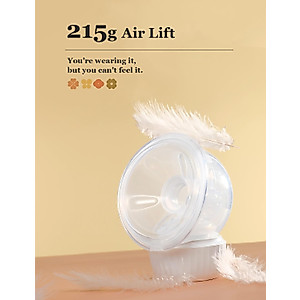 BIOBOO Hug Spa-Level Breast Pump Hands Free, Including Replacement Accessories, Hands Free Breast Pump, Double-Sealed Flower Flange - 24mm, 2 Pack