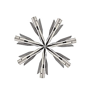 SHARROW 6/12 Pcs Archery Bowfishing Broadheads Stainless Steel Arrowhead Arrow Point Hunting Broadheads 288 Grain 2 Blades Screw in Arrow Tips (6 pcs)
