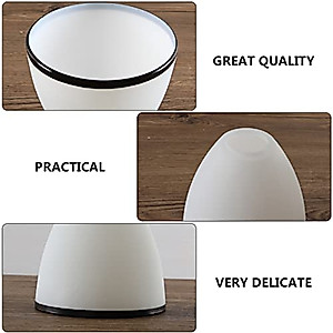 Veemoon Glass Pendant Light Glass Pendant Light Glass Shades Alabaster 2 pack glass lamp shades replacement glass shades glass light covers Glass Lamp Shade Clear Gesso Clear Gesso