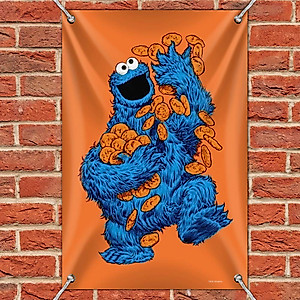 GRAPHICS & MORE Sesame Street Vintage Cookie Monster Home Business Office Sign